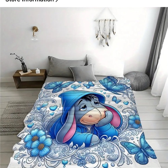 Bedding | Blue Cartoon Character Bedding Set | Poshmark